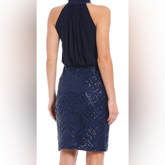 Vince Camuto | Dresses | Vince Camino Sz 6 Cocky Party Dress Navy ...